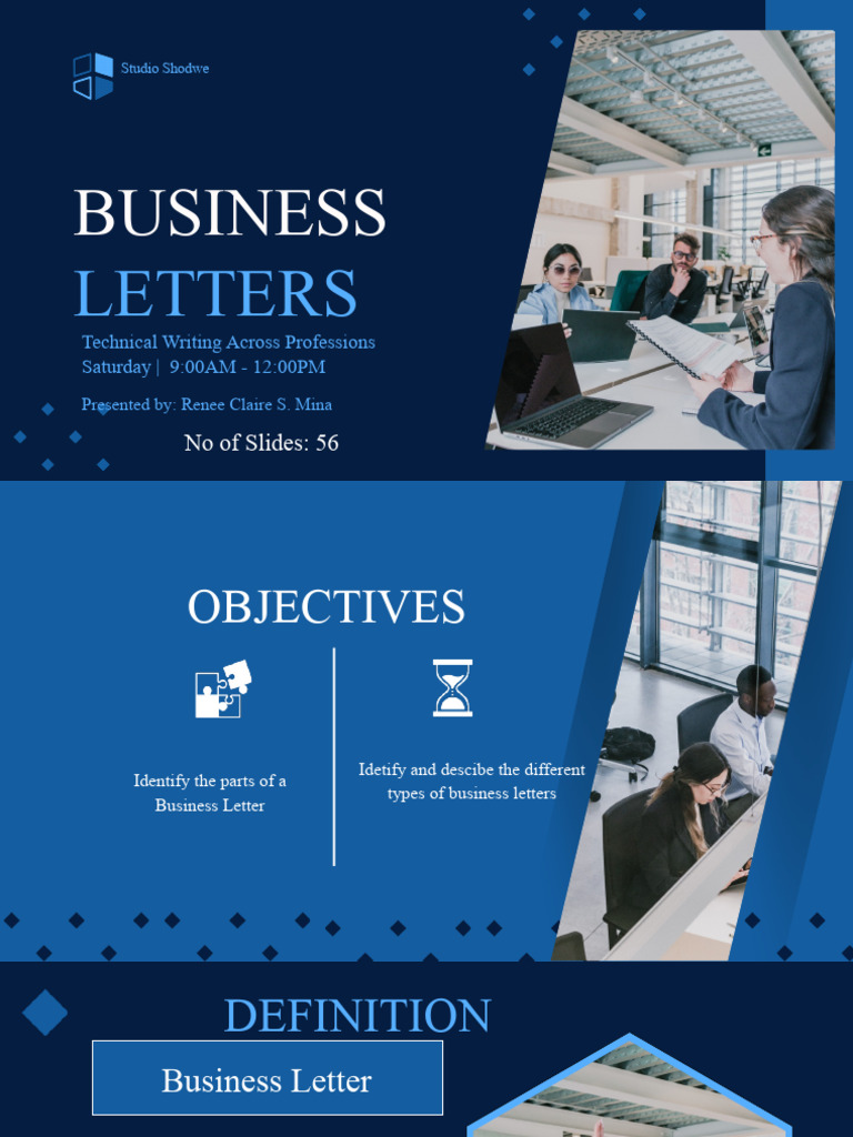 Business Letters Report On Technical Writing | PDF | Human Communication