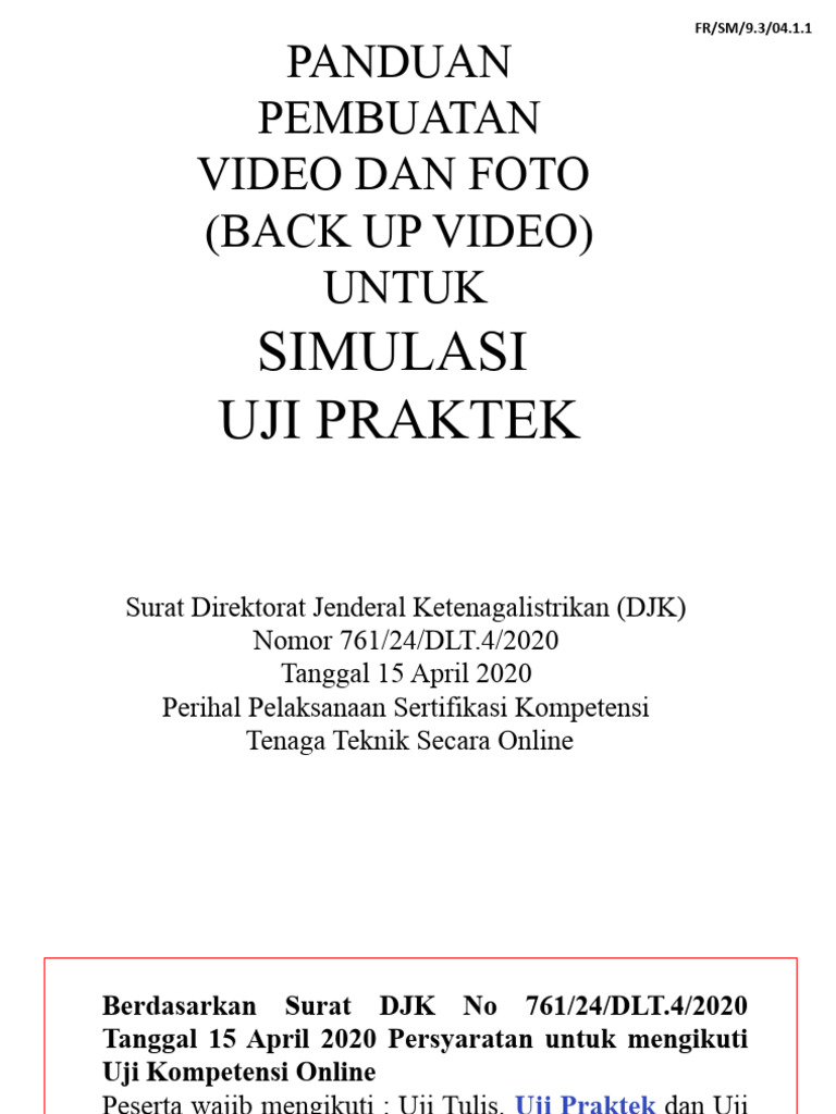 Panduan Pembuatan Video Uji Online | PDF