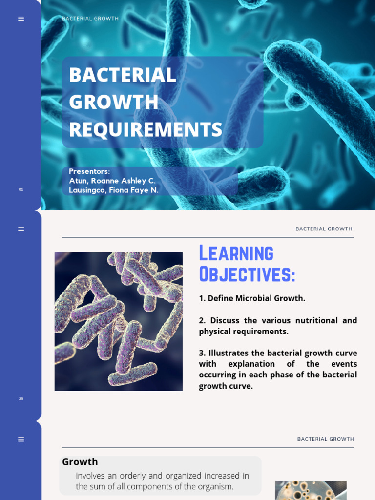 Bacterial Growth Requirements | Download Free PDF | Bacteria | Hydrogen ...