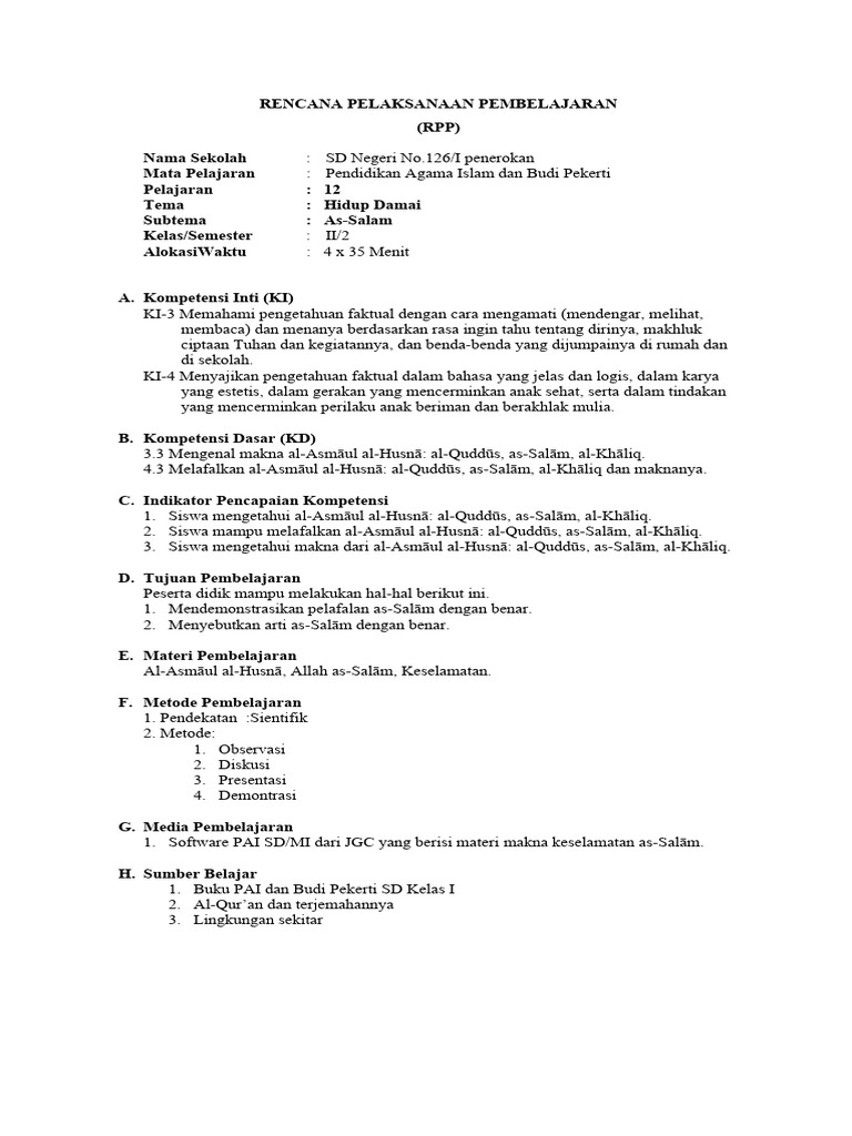 12.2.hidup Damai-As-Salam | PDF