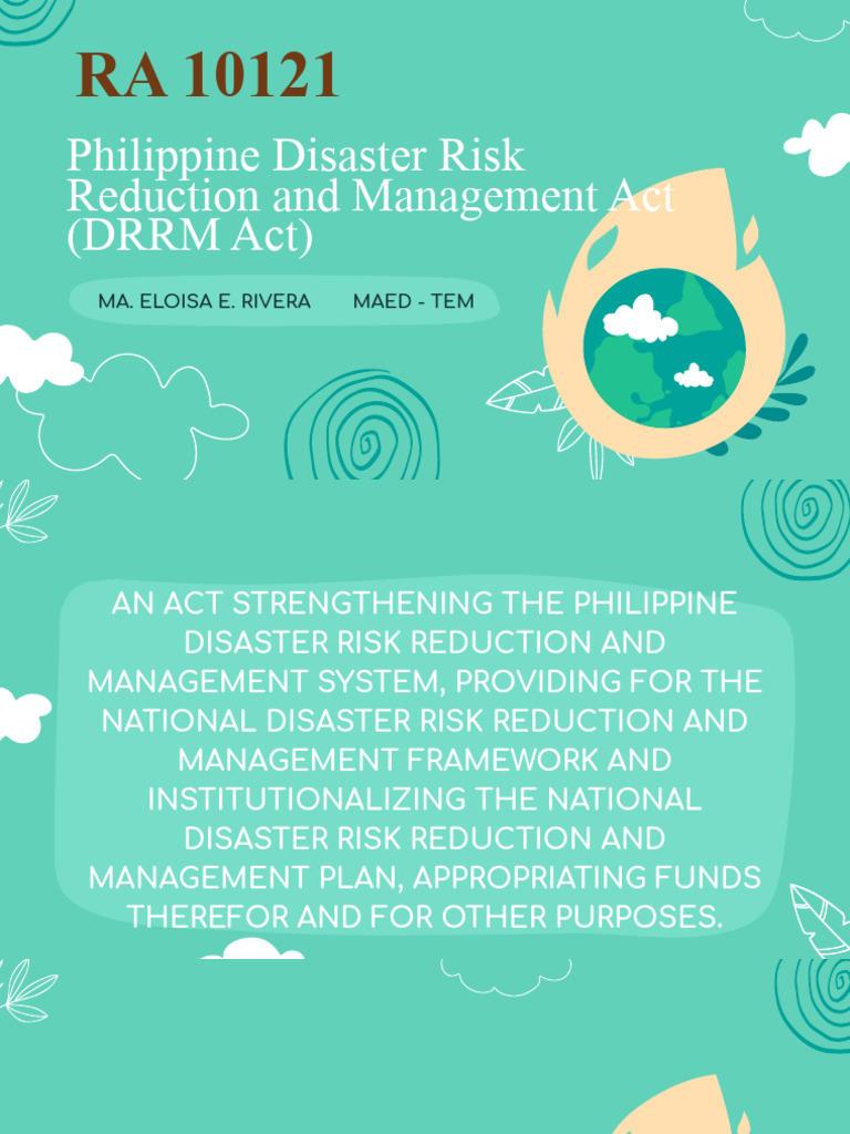 Ra 10121 | PDF | Disaster Risk Reduction | Hazards