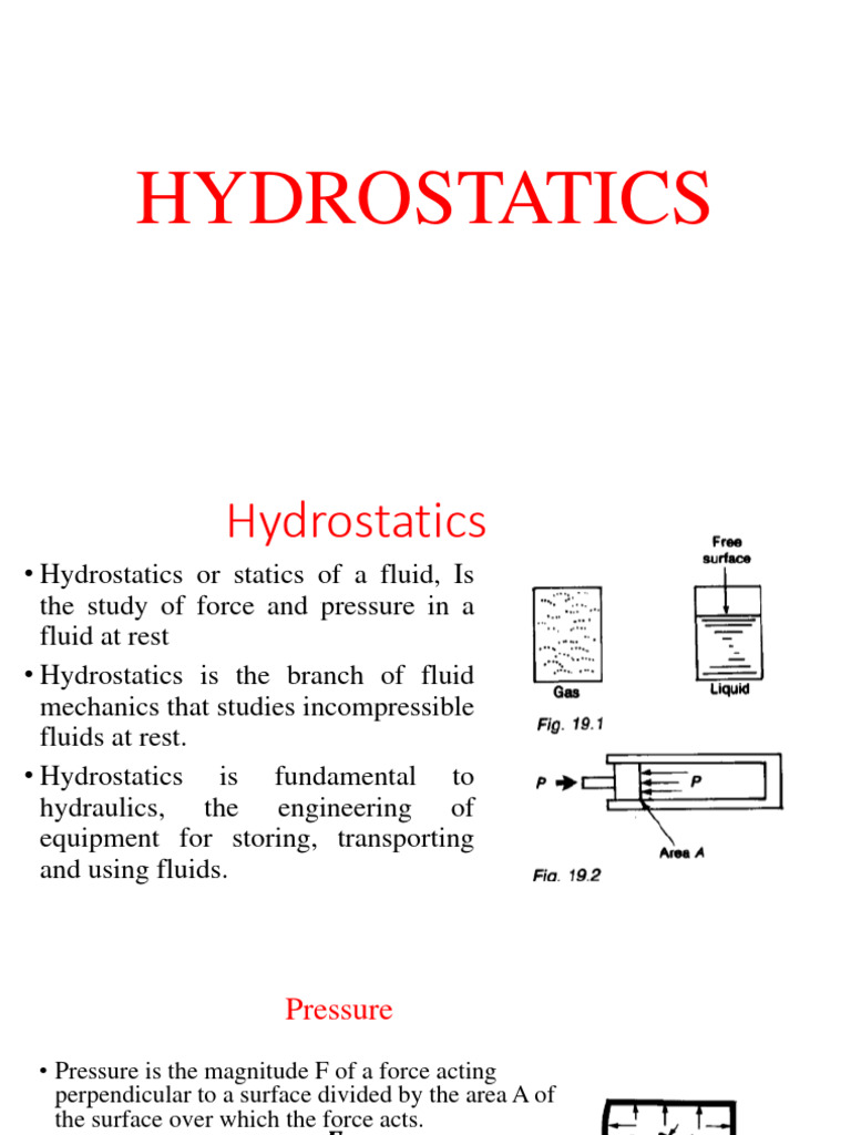 Understanding Hydrostatics and Pressure | PDF | Pressure | Density