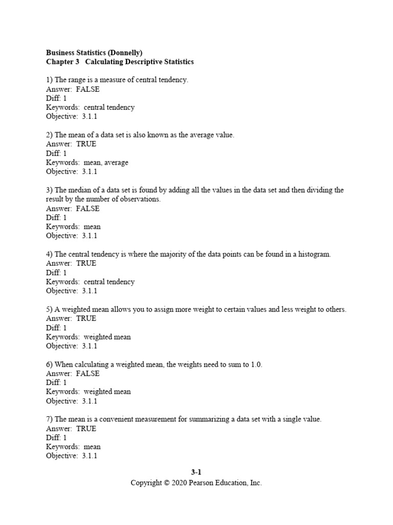 M03 Donn BS3 TB 6165 C03 | PDF | Variance | Covariance