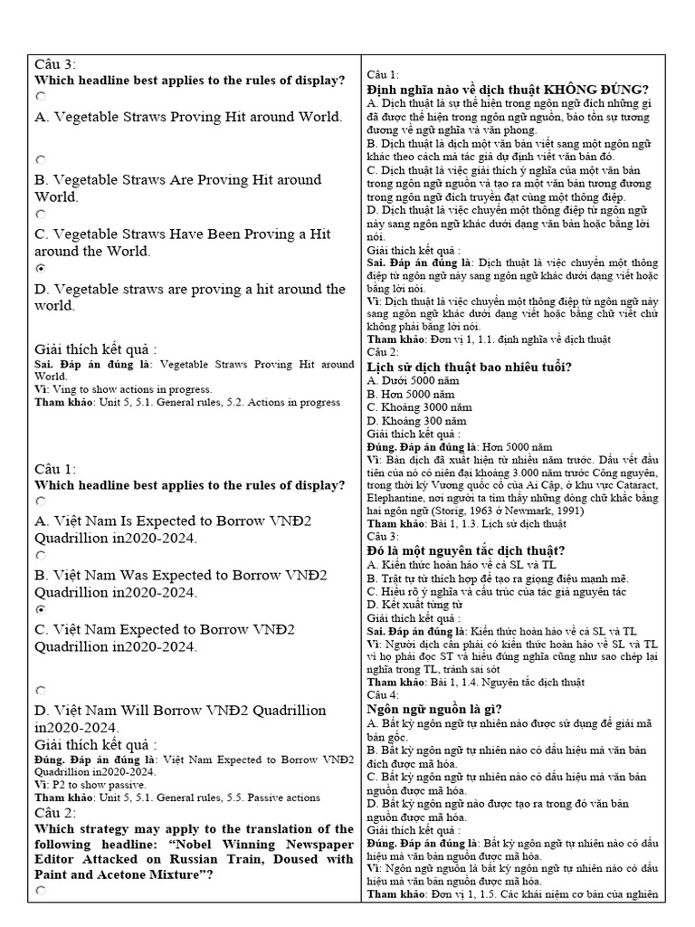 Foundation of Translation (Dich Cơ Bản) | PDF