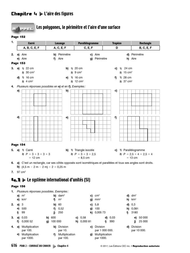 Sec 2 Chapitre 4 Point de Mire | PDF | Zone | Nombre