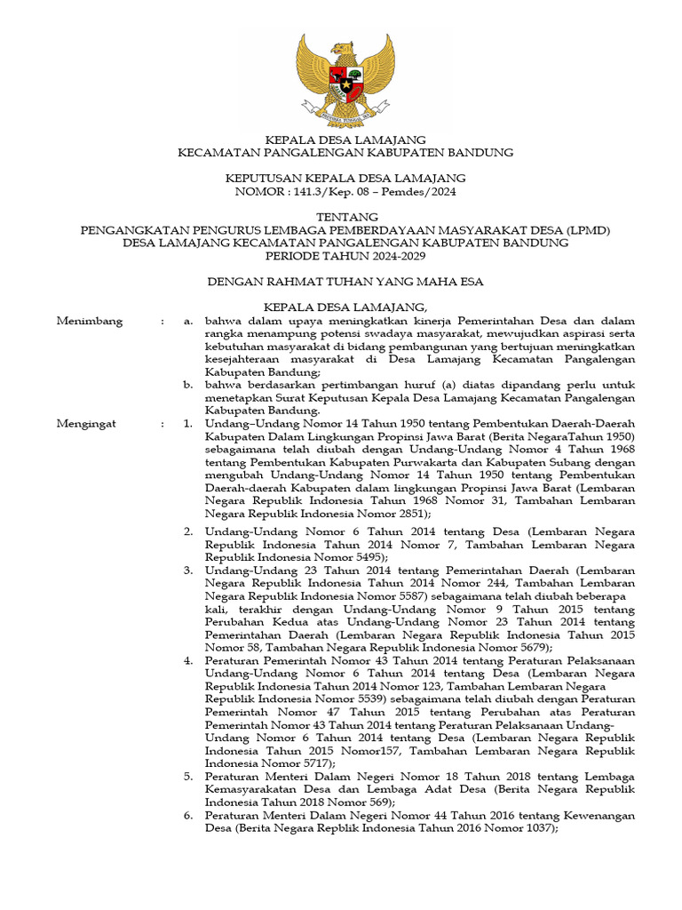 SK LPMD 2024-2029 | PDF