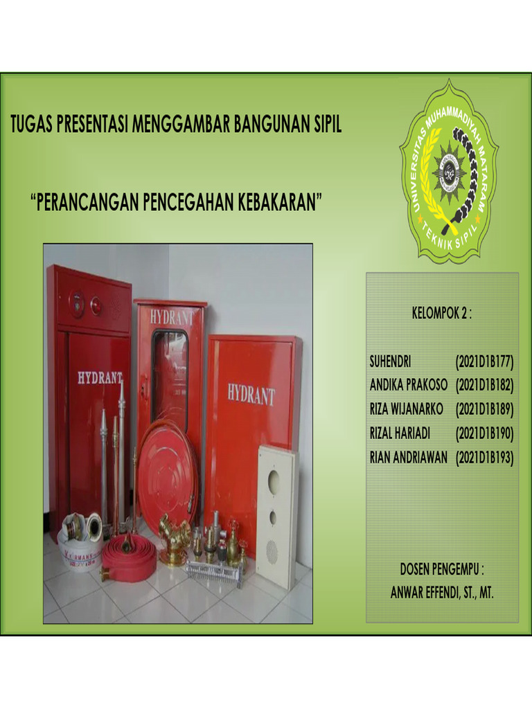 Perancangan Pencegah Kebakaran | PDF