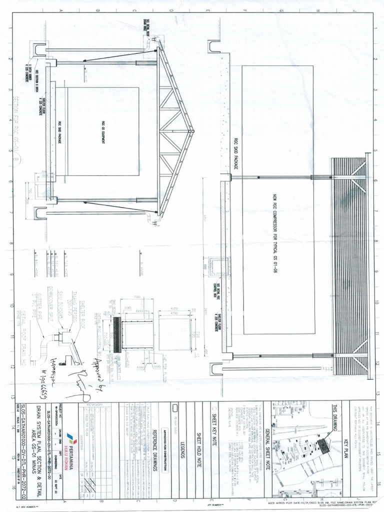 Drawing Talang Air Shelter GC Dan Pipe Support | PDF