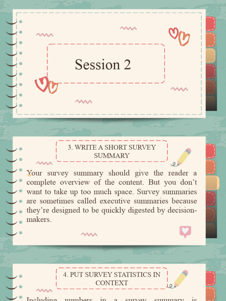 Survey Summarization Guide | PDF | Information | Human Communication