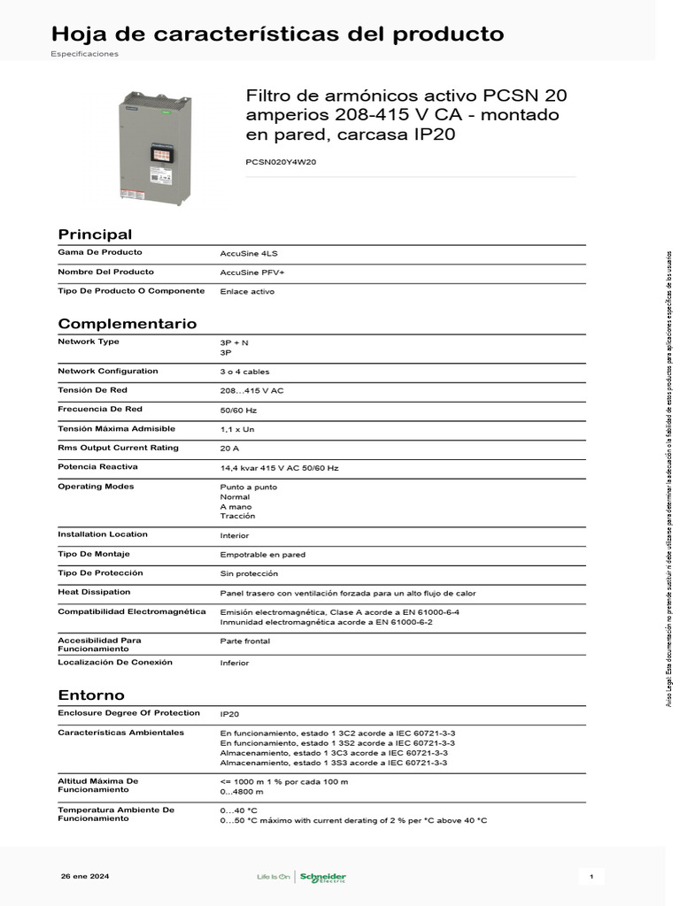 Schneider Electric - PowerLogic-AccuSine-PCSn-Neutral-Harmonic-Filters ...