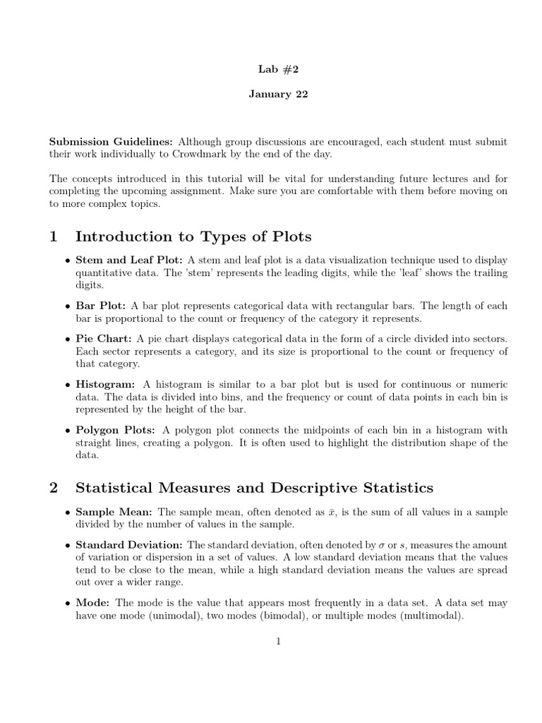 STAT 1770 Lab 2-2 | PDF | Data Analysis | Descriptive Statistics