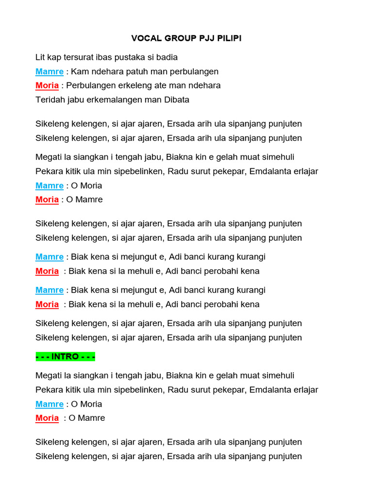 Vocal Group | PDF | Poetry