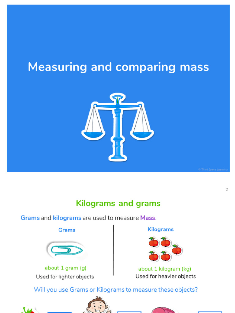 Measuring and Compairing Mass | PDF