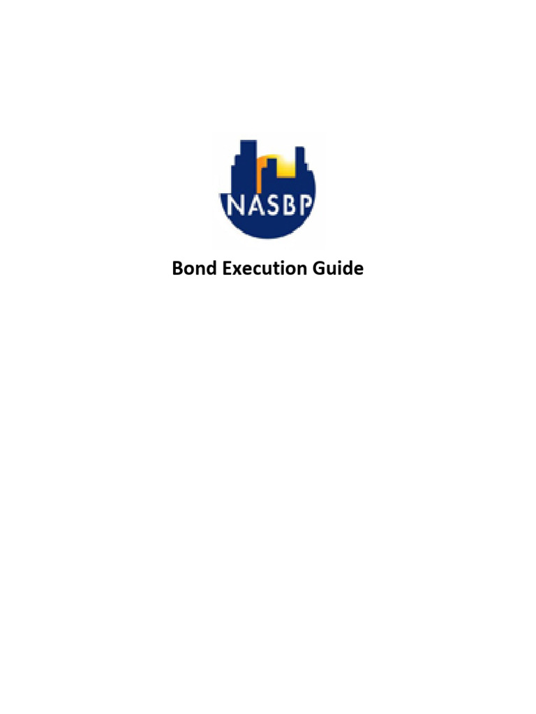 Bond Execution Guide-Final 10.16 | PDF