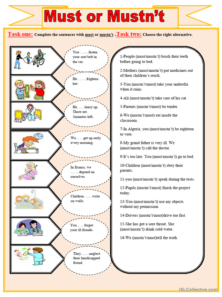 Must-Mustn't | PDF