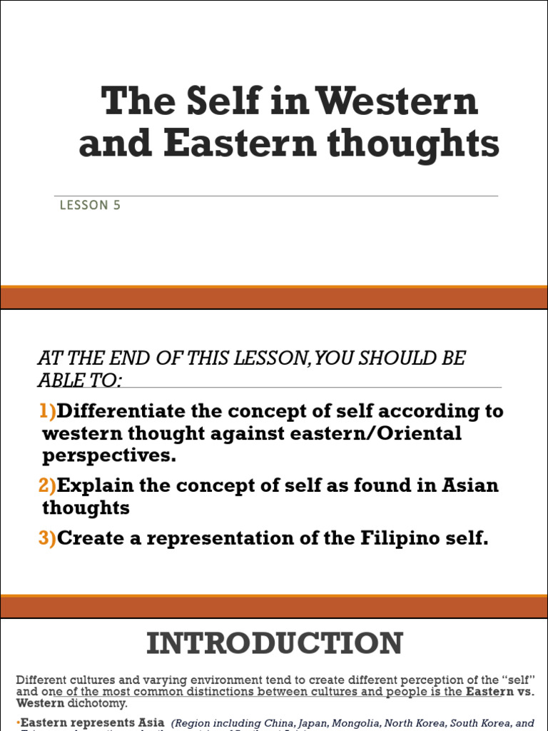 The Self in Western and Eastern Thoughts5 | PDF | Tao | Self Concept