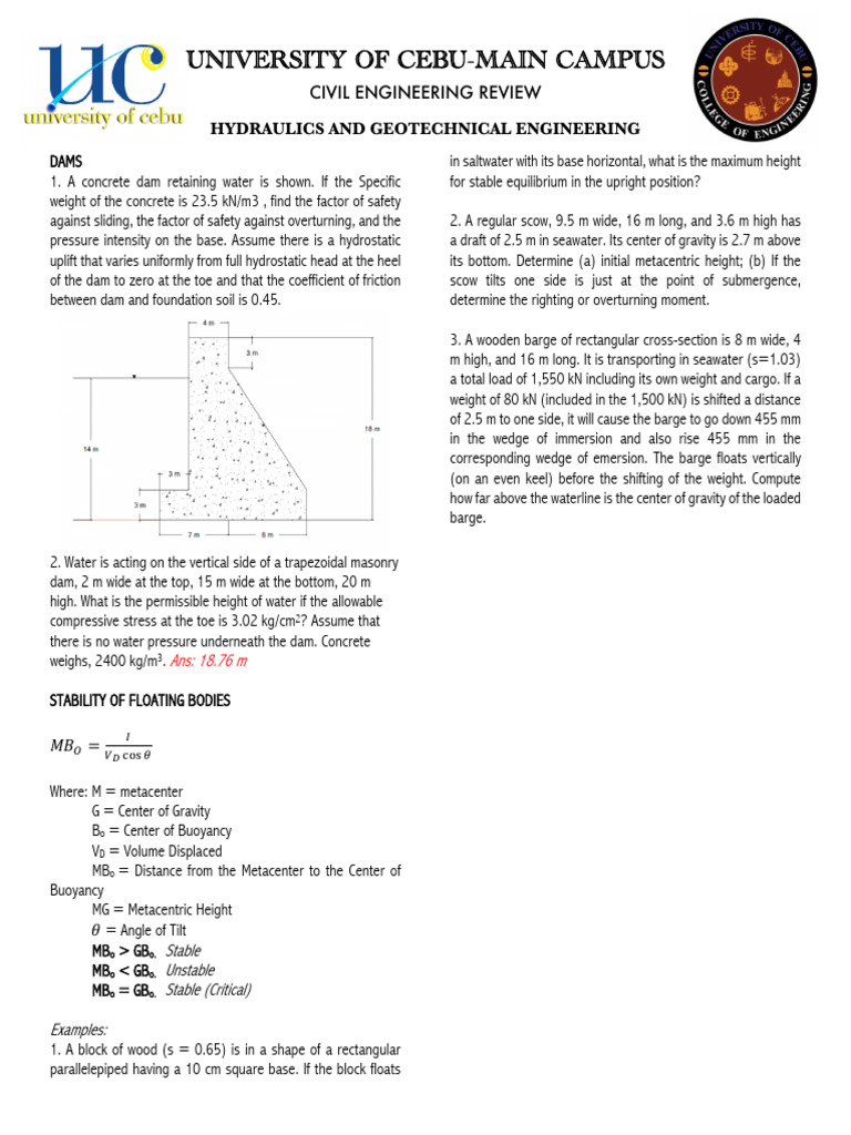 Module Hydraulics | PDF | Buoyancy | Civil Engineering