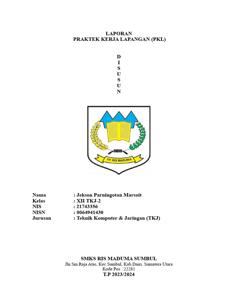 Laporan PKL Jekson di Bless Computer | PDF