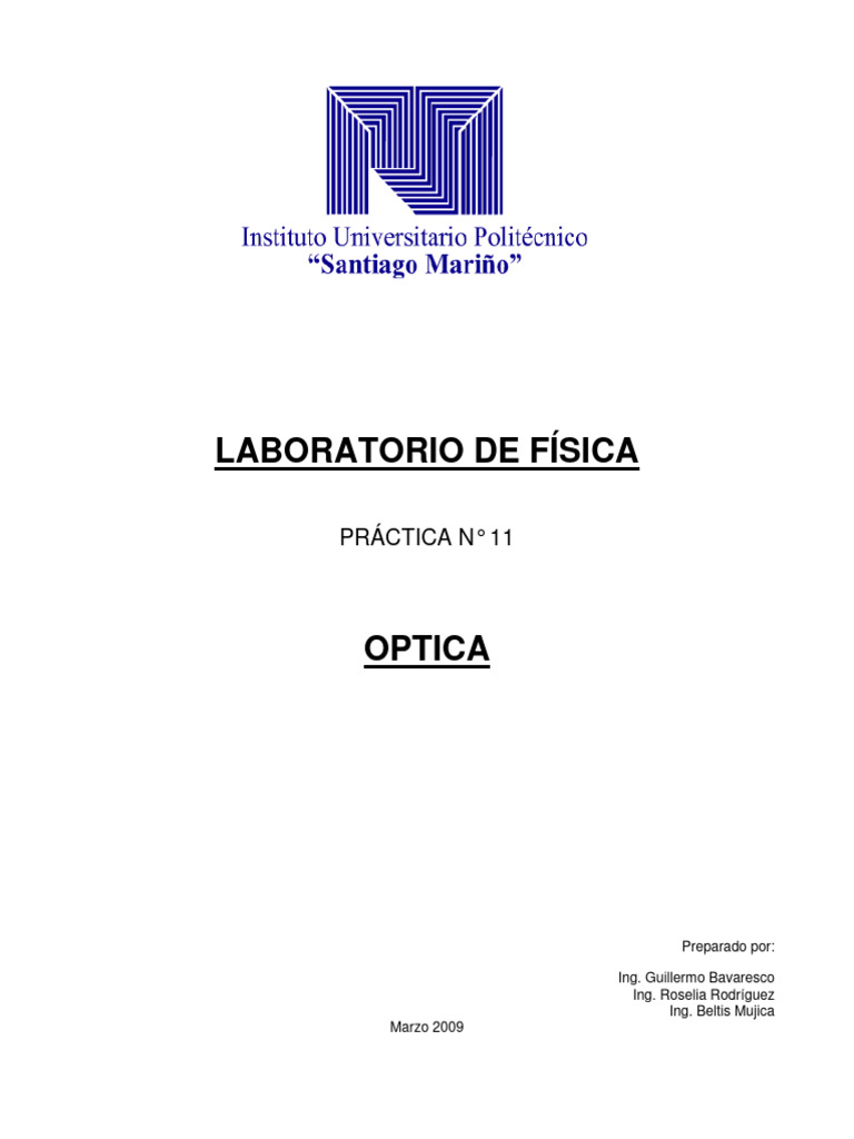 Practica #11 | PDF | Óptica | Refracción