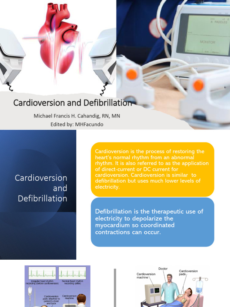 Cardioversion and Defibrillation | PDF | Internal Medicine | Heart