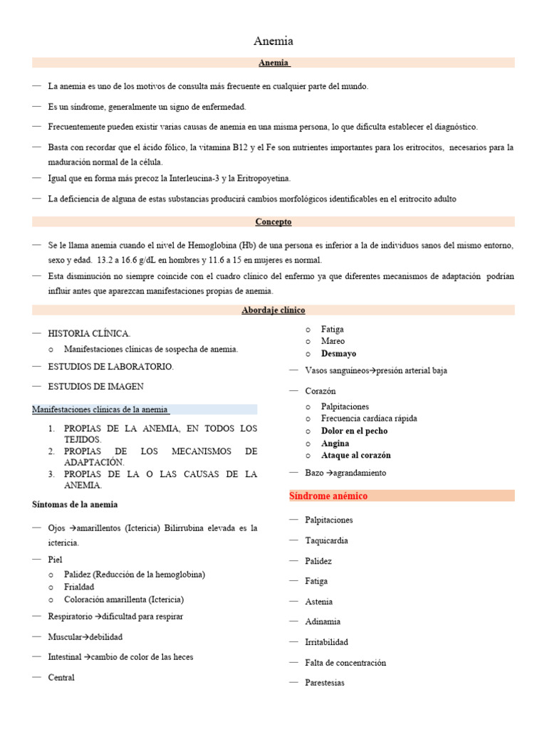 SP Anemia | PDF | Anemia | Sangre