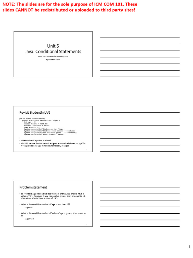 Com 101 Unit 5 | PDF | Boolean Data Type | Integer (Computer Science)