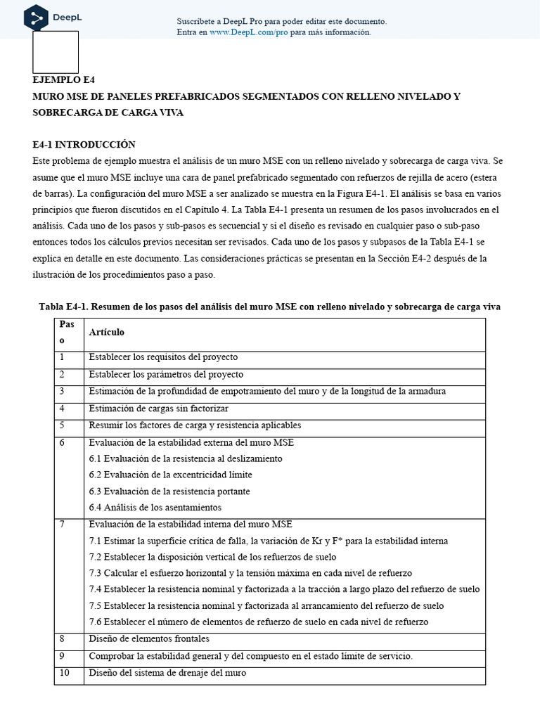 Ejemplo 4 Volumen 2 FHWA Es | PDF | Fricción | Factorización