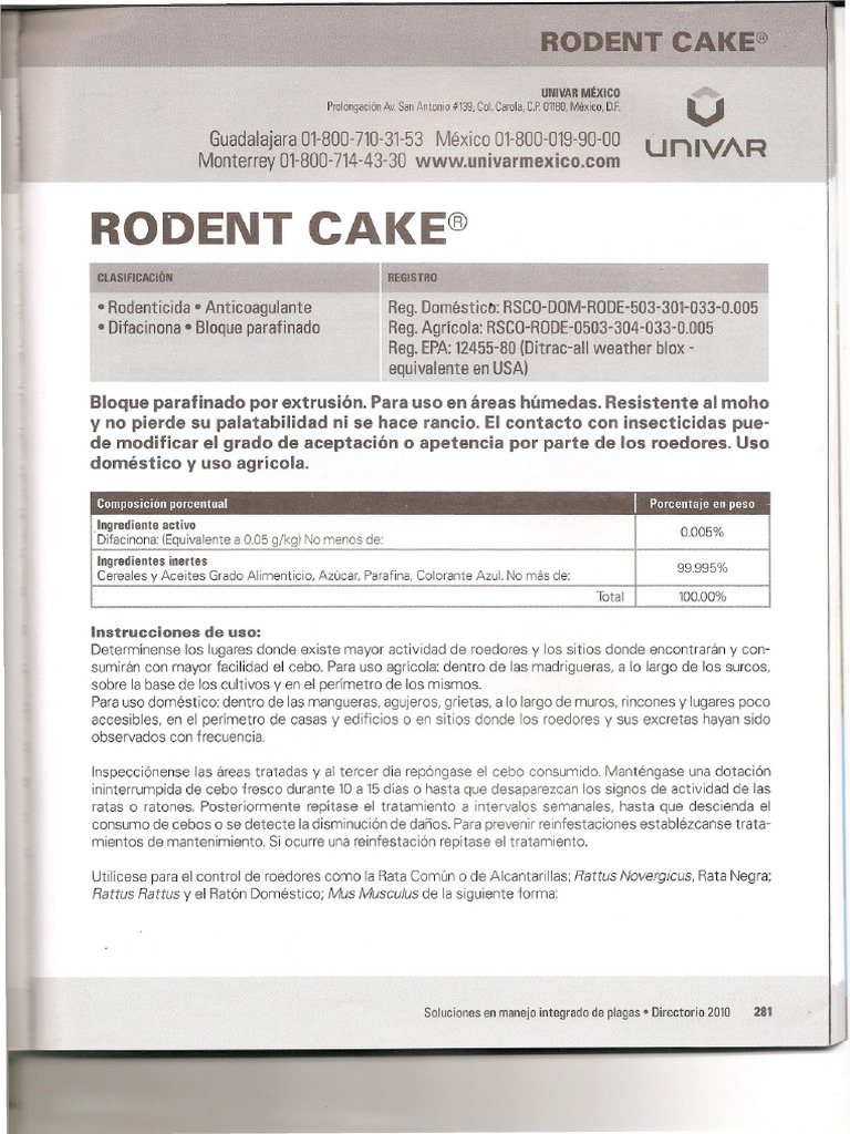 Rodent Cake Domestico F T | PDF