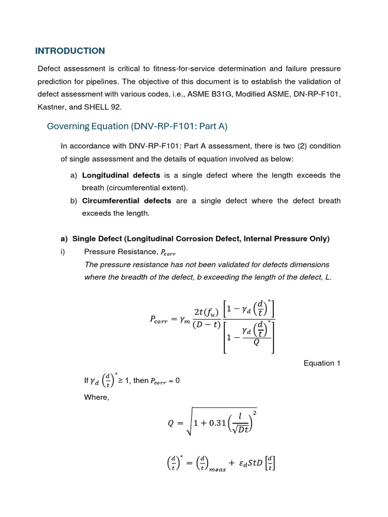 DNV-RP-F101 Part A | PDF