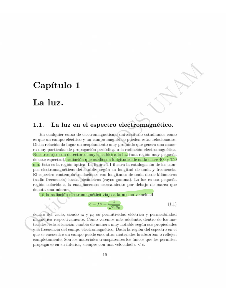 Capítulo 1 LUZ | PDF