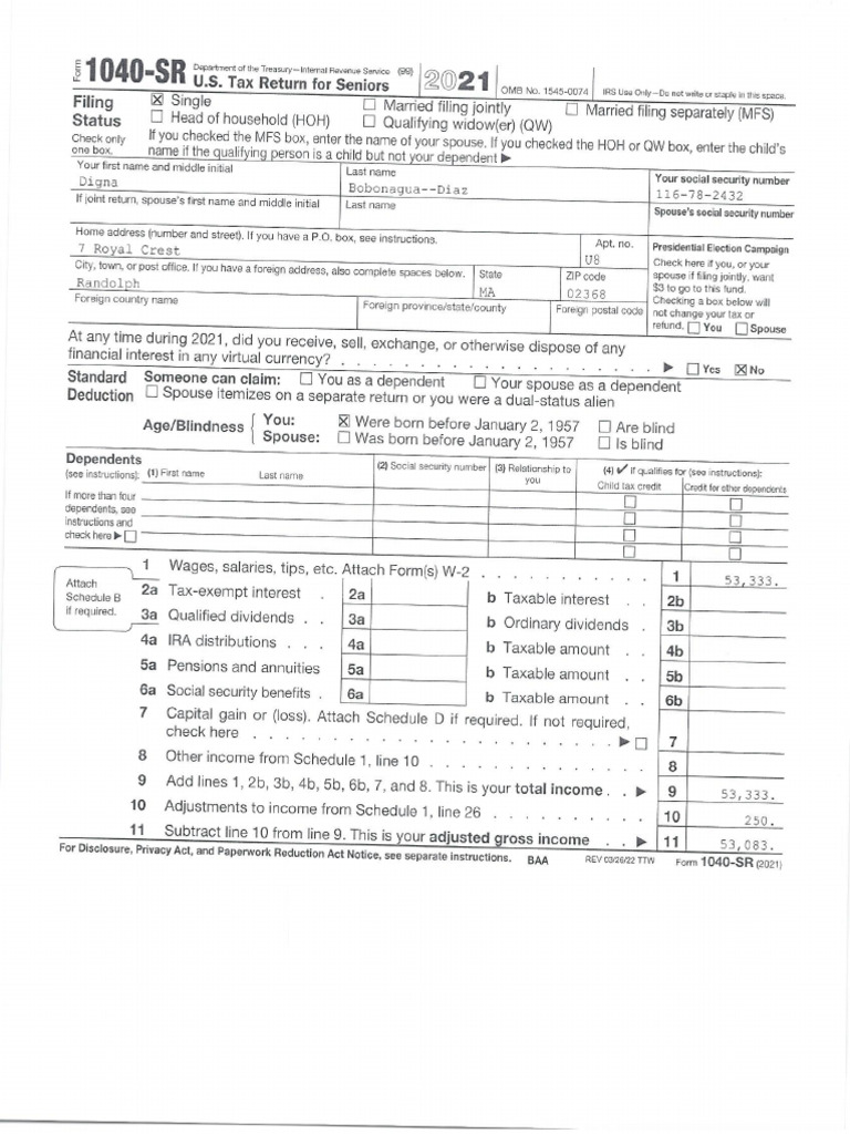 2021 Income Tax | PDF
