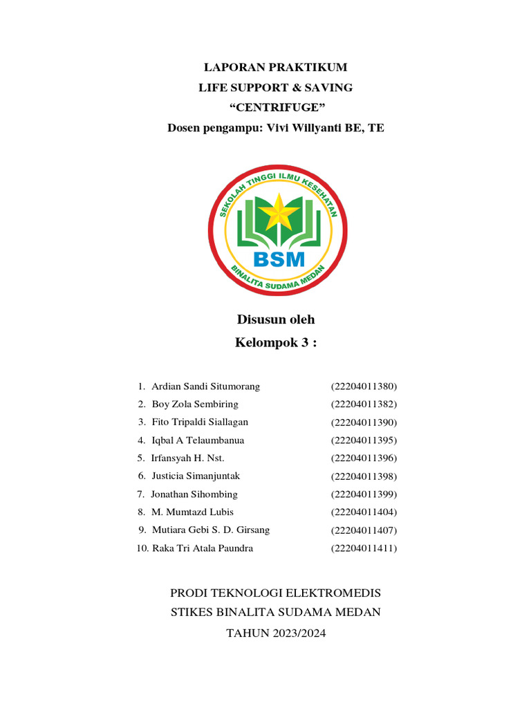 Laprak Centrifuge | PDF | Teknologi & Rekayasa