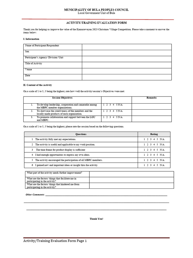 Evaluation Activity | PDF