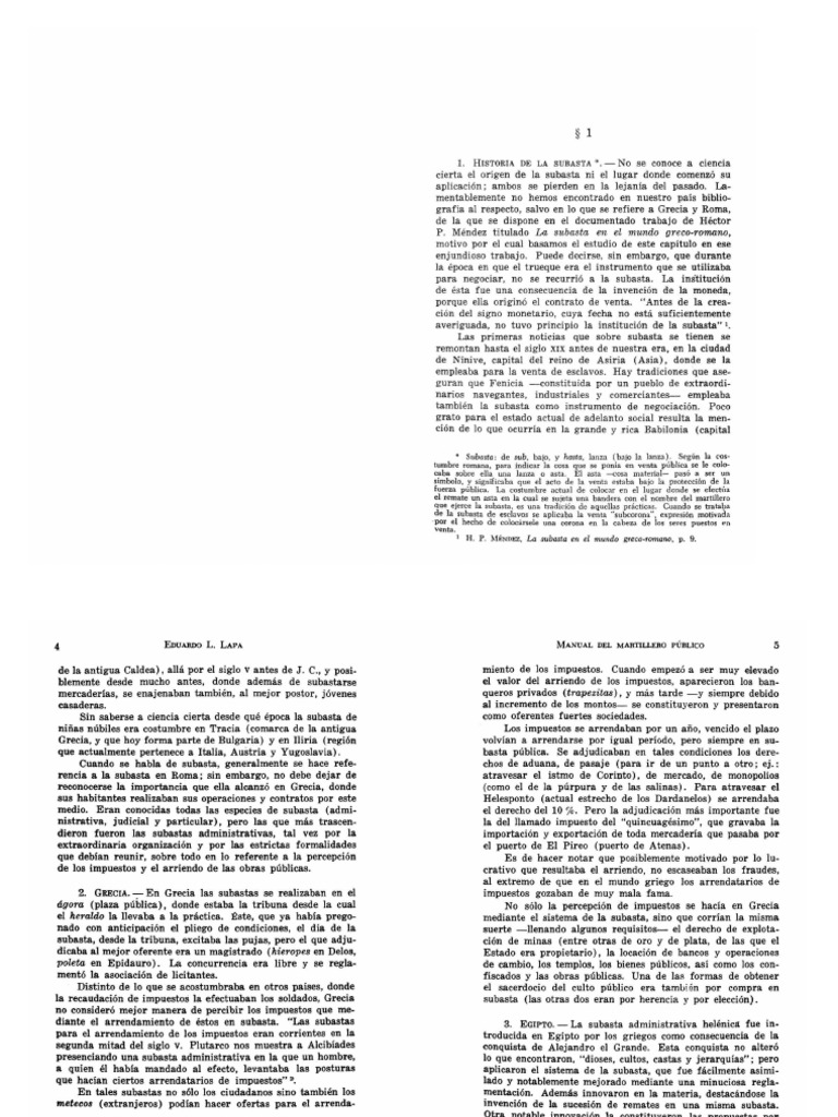 Historia de La Subasta | PDF