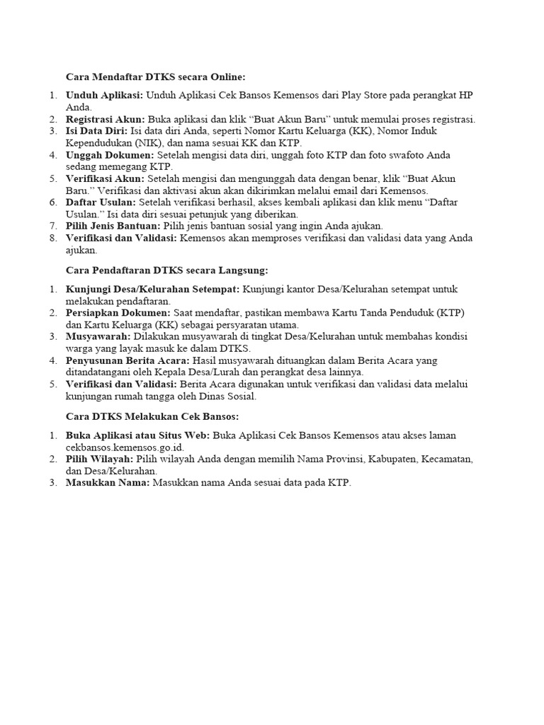 Cara Daftar KIP-K | PDF