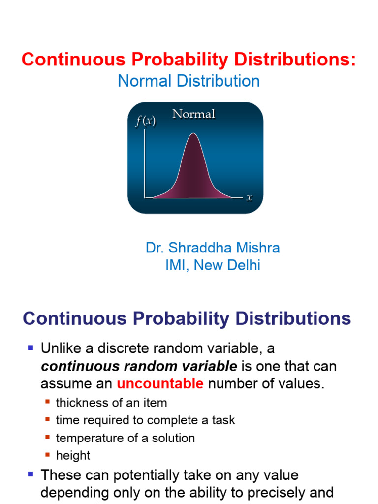 Normal Distribution | PDF | Normal Distribution | Probability Distribution