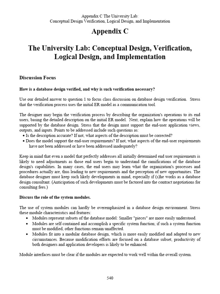 IM Appendix C UCL Verification Ed12 | PDF | Databases | Conceptual Model