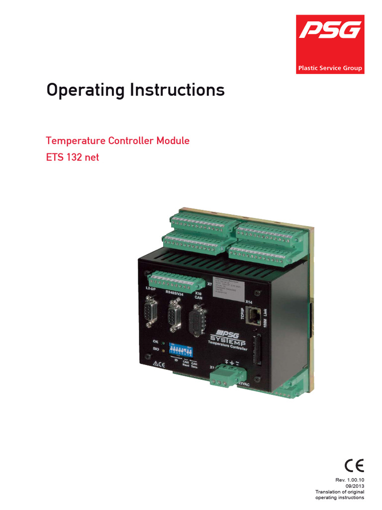 Operating Instructions: ETS 132 Net Temperature Controller Module | Download Free PDF ...