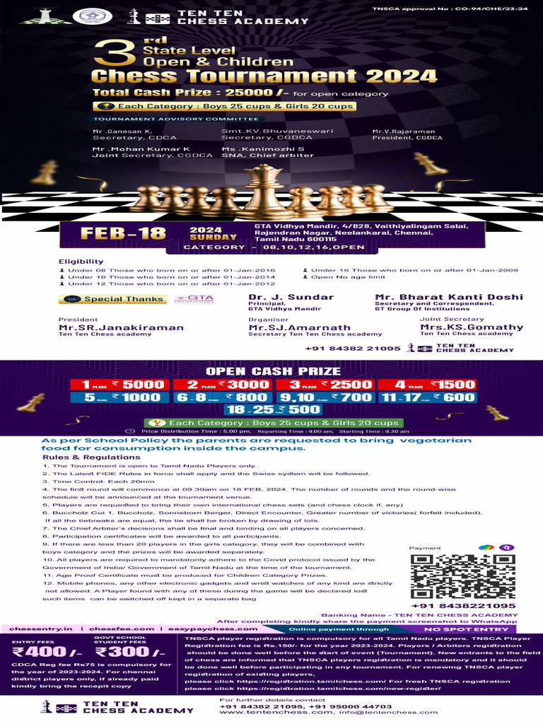 3rdstate Tenten Chess Tournament | PDF