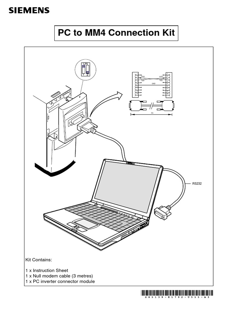 PC to MM4 RS232 Connection Kit | PDF