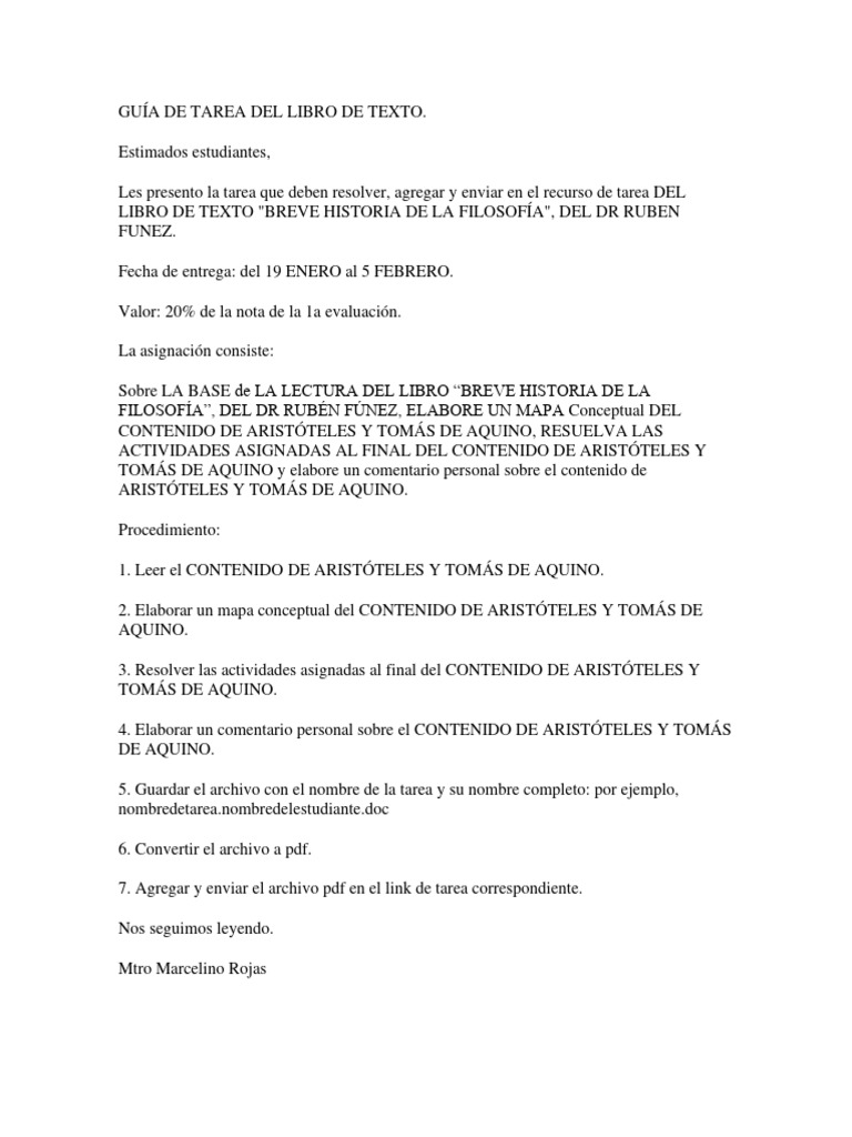 Guía de Tarea Del Libro de Texto 1 Eva y Tarea Alternativa | PDF