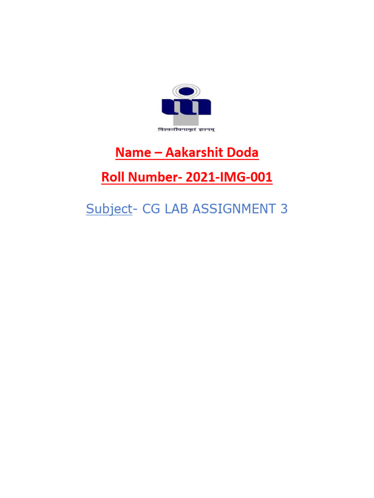 (Aakarshit Doda) (2021-IMG-001) (Assignment 3) | PDF | Computer Programming | Software Engineering