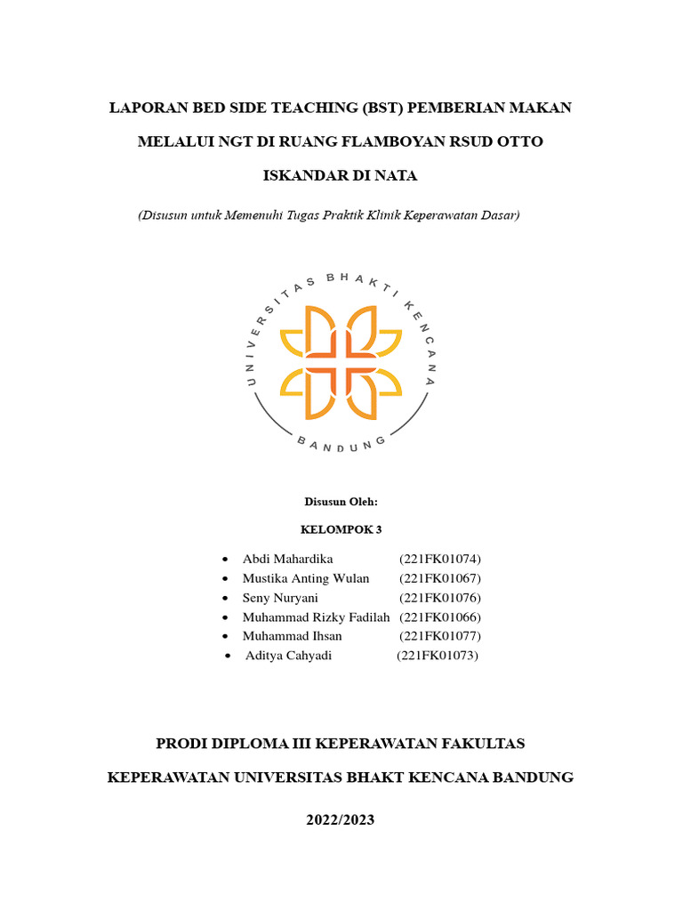 Kel 3 BST Pemberian Makan NGT | PDF | Sains & Matematika