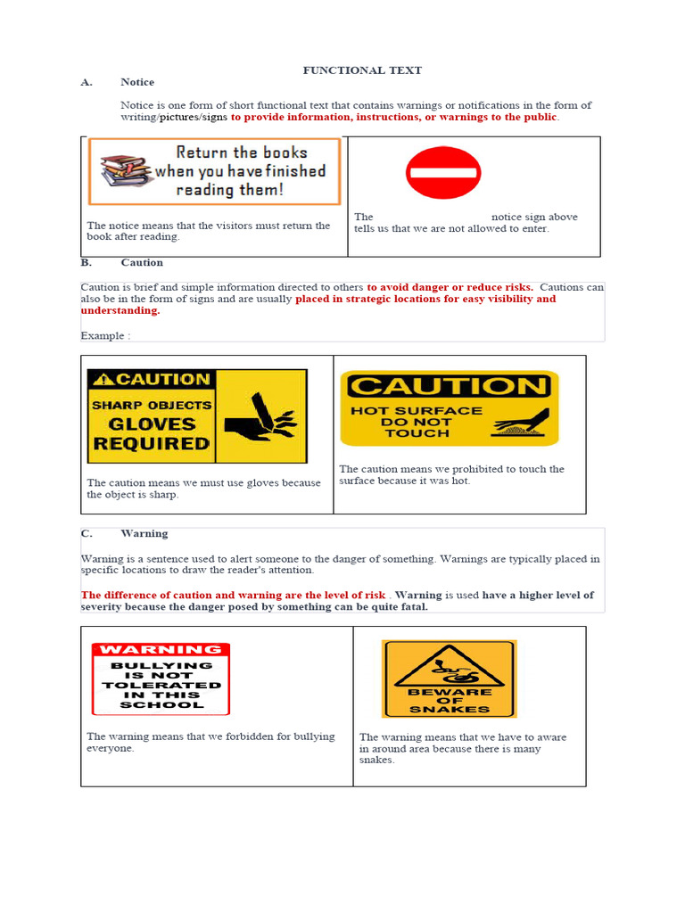 Functional Text | PDF