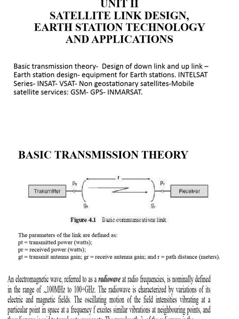 Satellite Link Design and Theory | PDF | Telecommunications ...