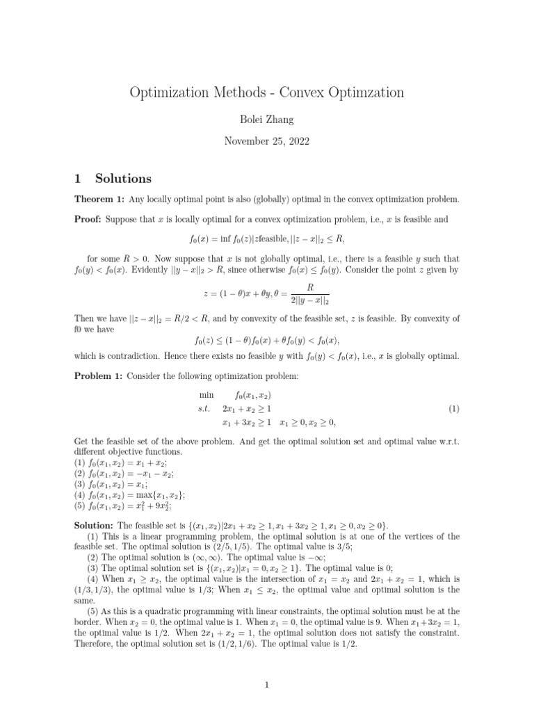Lec4 Duality Exercise | PDF | Mathematical Optimization | Algorithms And Data Structures