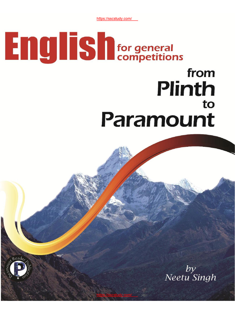 English Plinth To Paramount by Neetu Singh PDF (Sscstudy - Com%5 | PDF | Verb | Noun