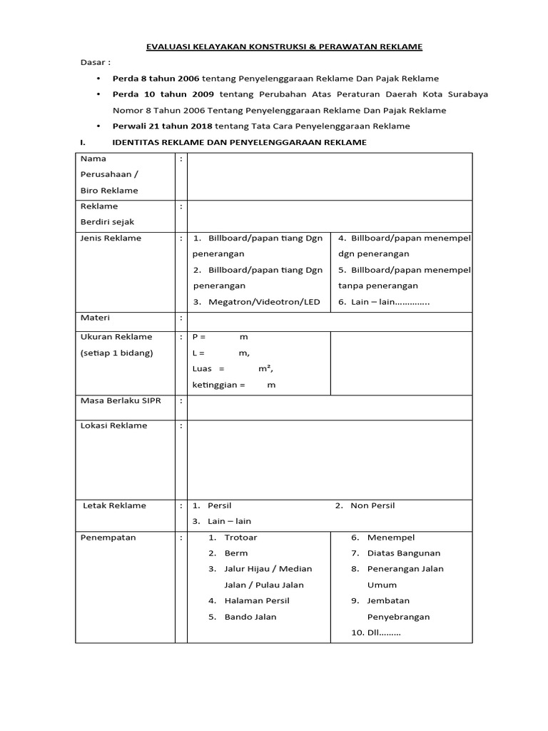 Surat Evaluasi Kelayakan | PDF
