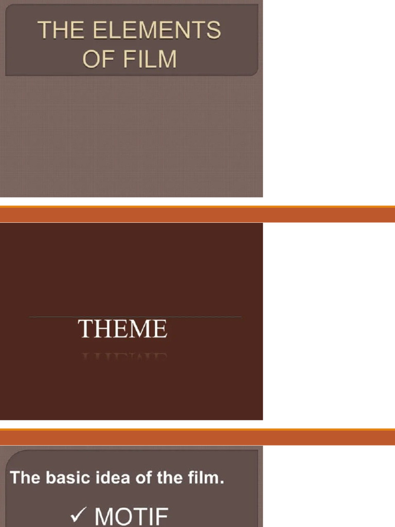 Elements of Film | PDF