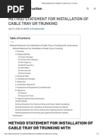 Method Statement Cable Glanding Termination | PDF | Insulator ...